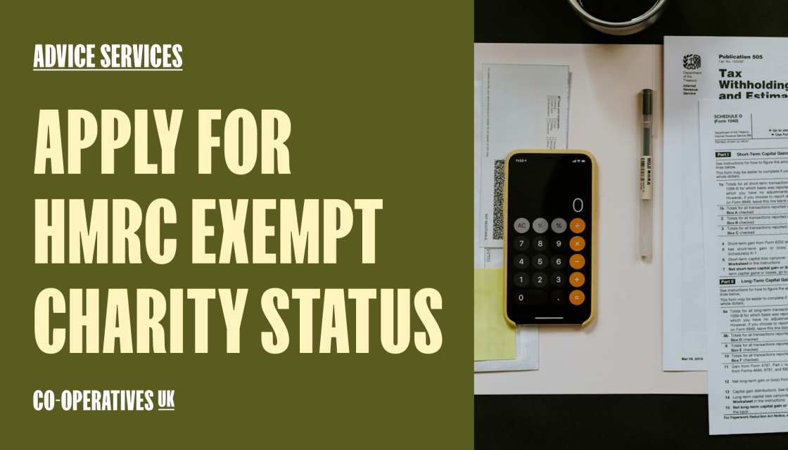 Apply for HMRC Exempt Charity Status | Co-operatives UK