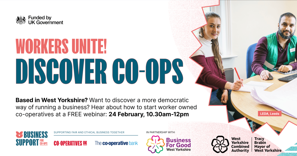 Discover co-ops webinar: Workers unite! (Worker co-ops) | Co-operatives UK